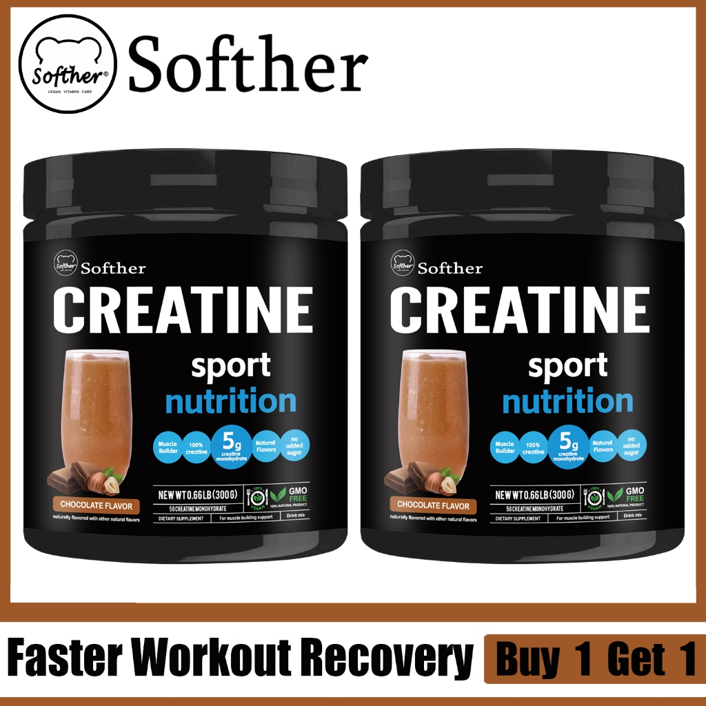 Softher Creatine Monohydrate Powder Workout Drink Improving Muscle Mass ...