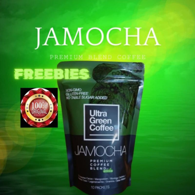 Ultra Green Coffee JAMOCHA 10 packets 100 %legit | Shopee Philippines