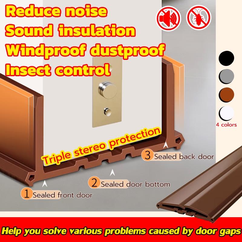 96cm PVC Adjustable Door Bottom Sealing Sound Proof Wind Blocker ...