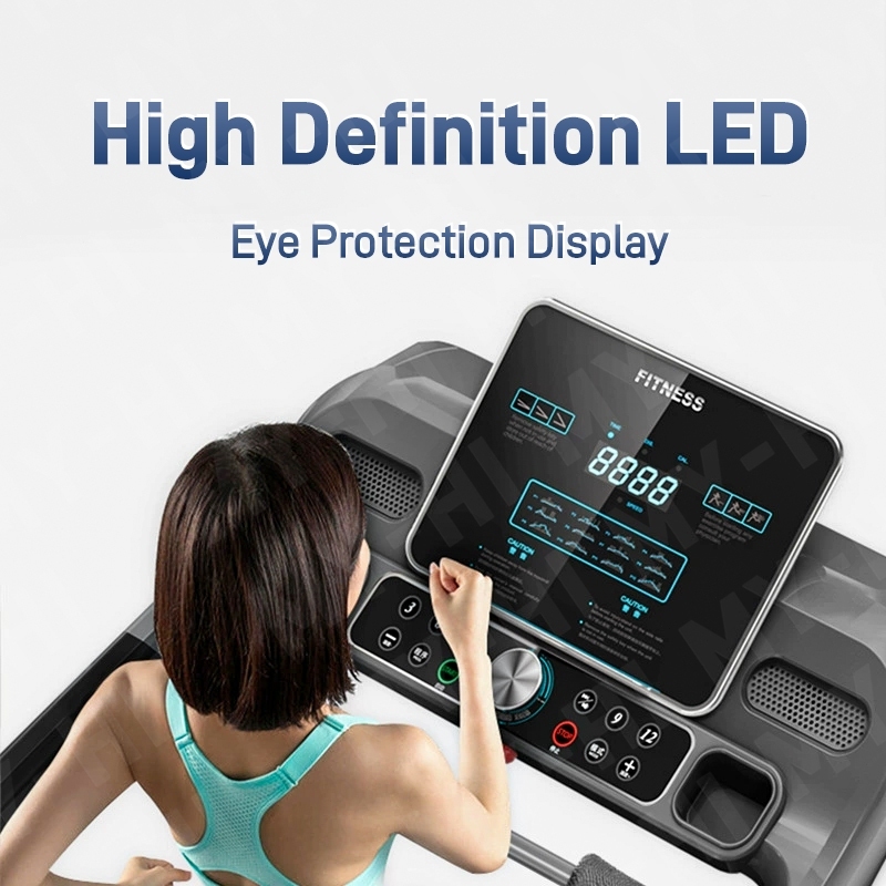 Heavy Duty Treadmill Incline Adjustable Slope 1-13Km/H with Led Screen ...