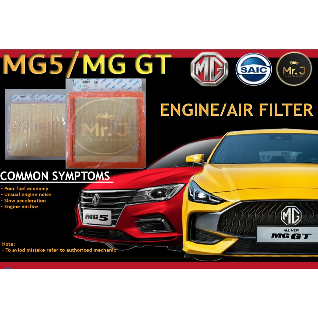 AIR-ENGINE FILTER FOR MG5 AND MG GT- SAIC | Shopee Philippines
