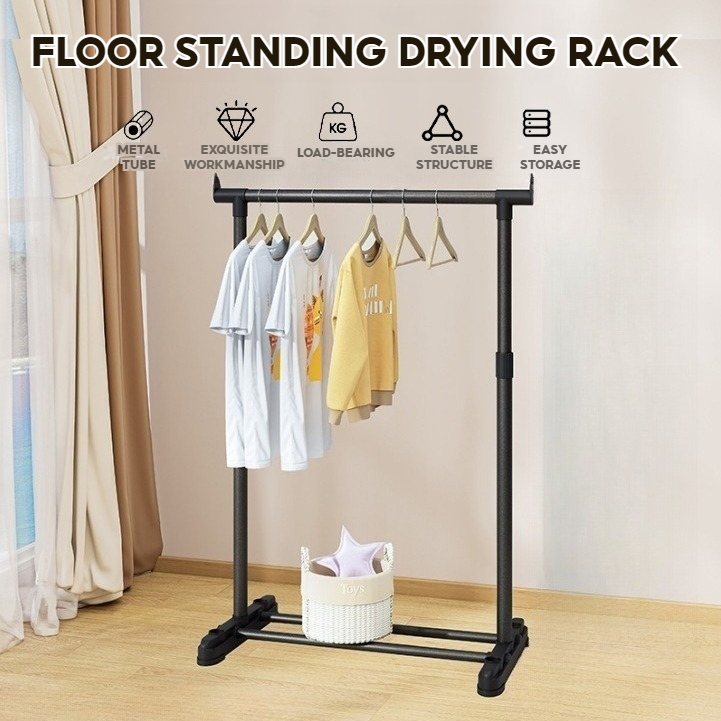 Clothes Drying Racks floor-to-ceiling Indoor Bedroom Racks Students ...