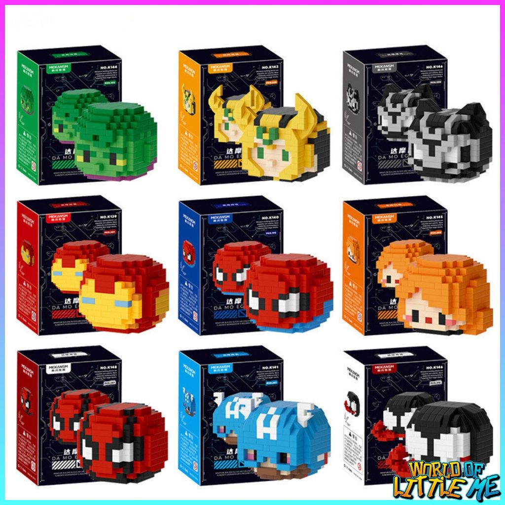 KIDS Creative LEGO DIY Small Block Toys Cute Cartoon Girly Heart Doll ...