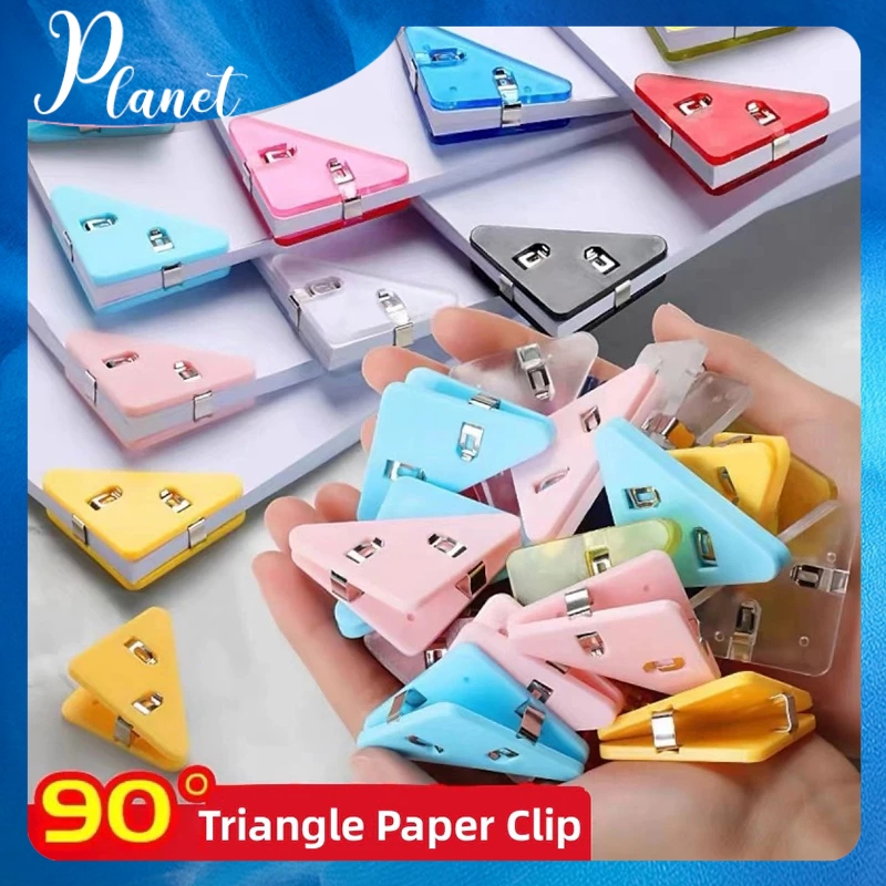 GOODAY Cute Corner Paper Clamp Triangular Clip Small File Clip Notes ...