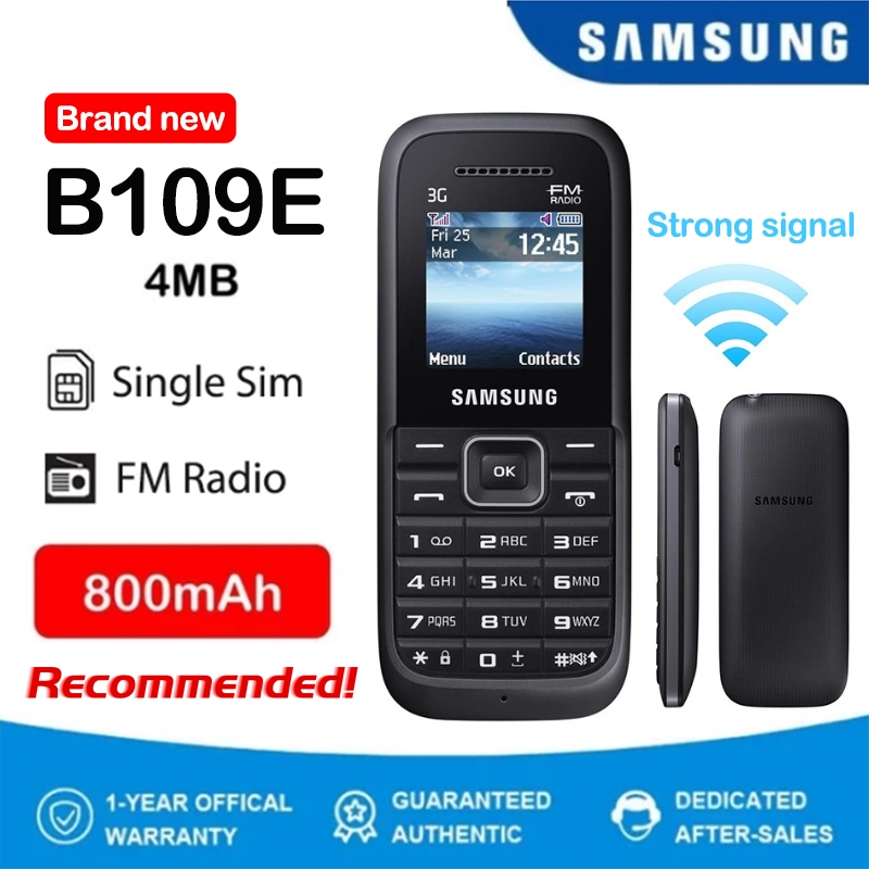 New Original SAMSUN B109 Mobile Keypad Backup Secure Keypad Phone ...