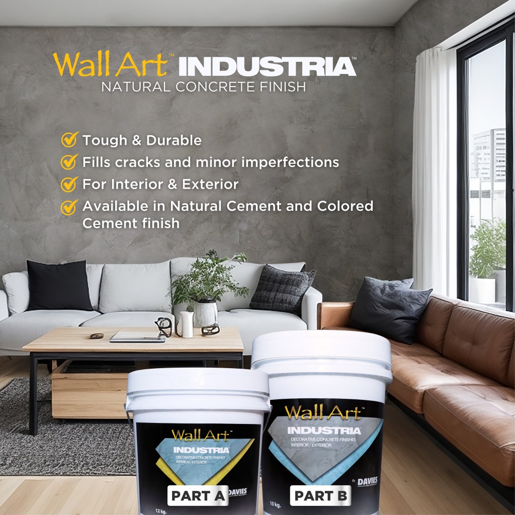 Davies INDUSTRIA Cement Finish Wall Art-22kg(set) | Shopee Philippines