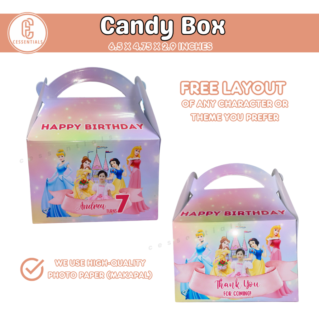 CESSENTIALS BUNDLE Party Candy Box / Mini Gable Box / Birthday Candy ...