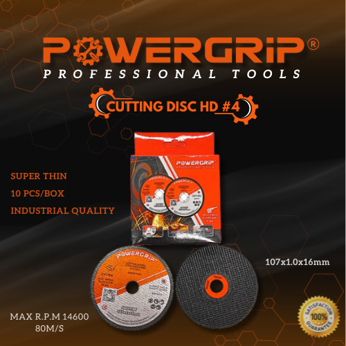 POWERGRIP CUTTING DISC 4INCHES SUPER THIN 10PCS/BOX | Shopee Philippines