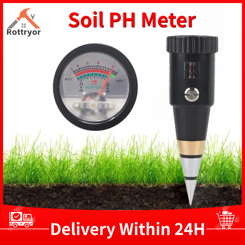 2 in 1 Soil pH Moisture Meter Tester Hygrometer Portable Soil Moisture ...