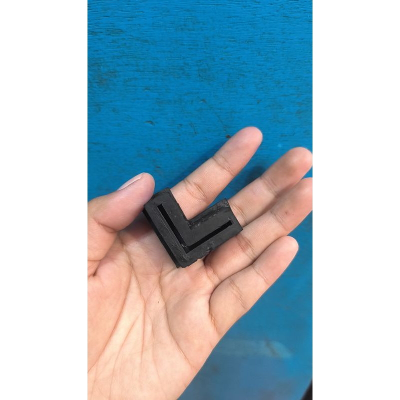 1x1" Angle Bar Tubular Footing Rubber Made MAKAPAL HEAVY DUTY | Shopee ...