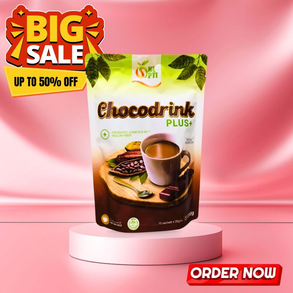 CHOCO DRINK ONE OPTI PLUS WITH PROBIOTICS & ZINC ( 10 sachets) | Shopee ...
