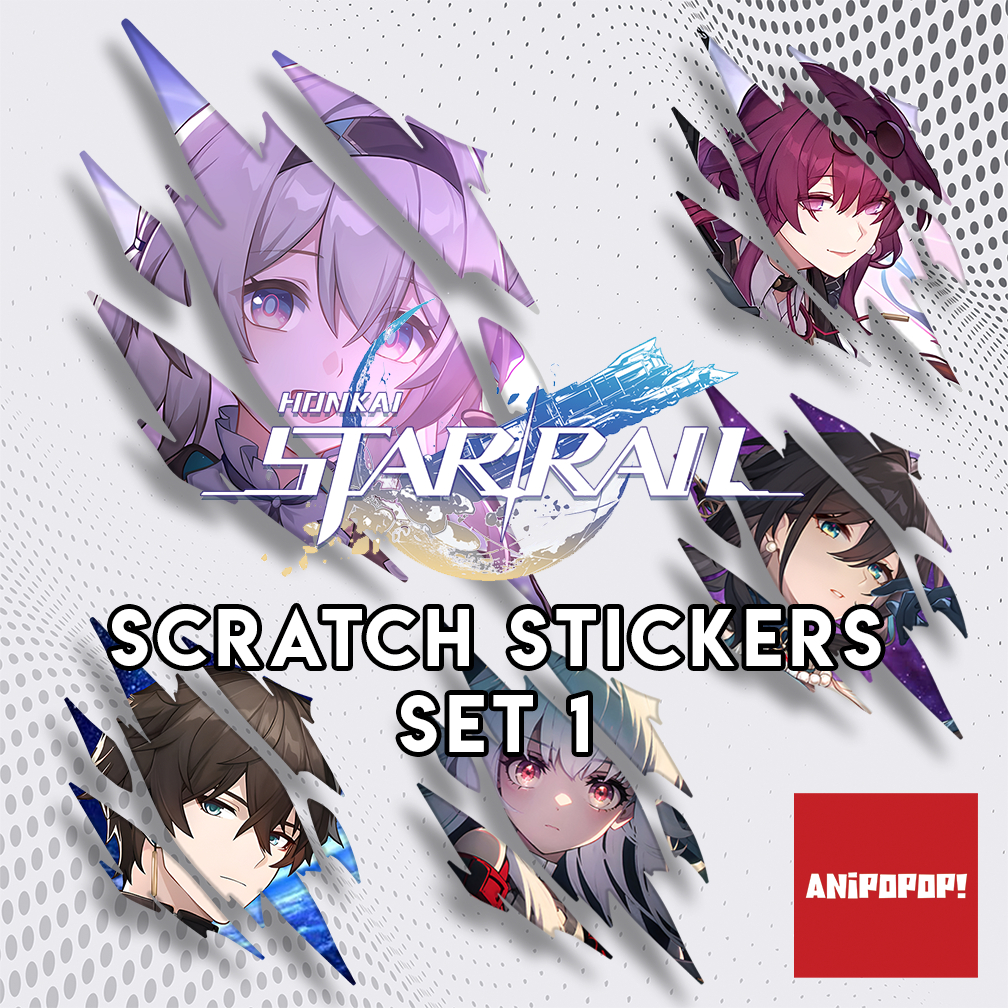 [FREE GIFT!] Honkai Star Rail Set 1 Waterproof Scratch Anime Stickers ...
