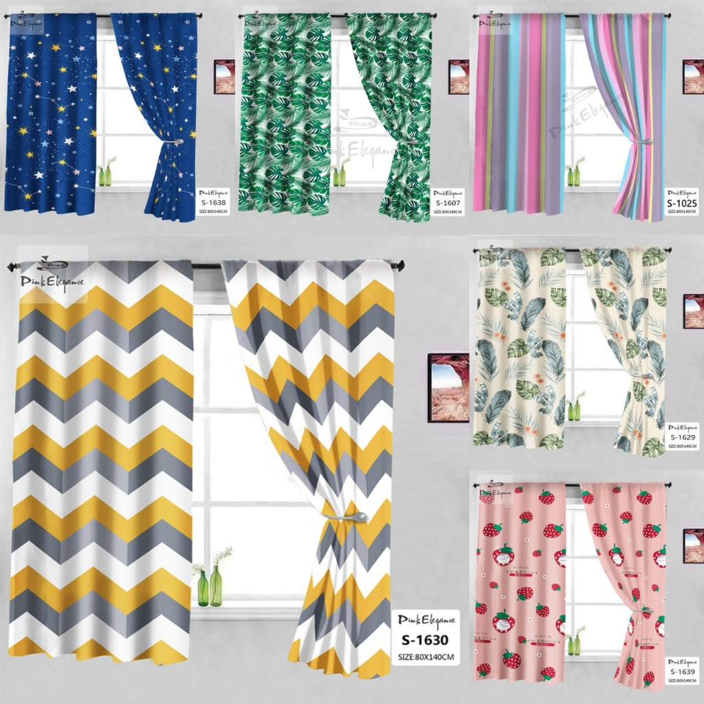 Window Curtain Butterfly Kurtina Curtains Sale For Window Or Door 80 x ...