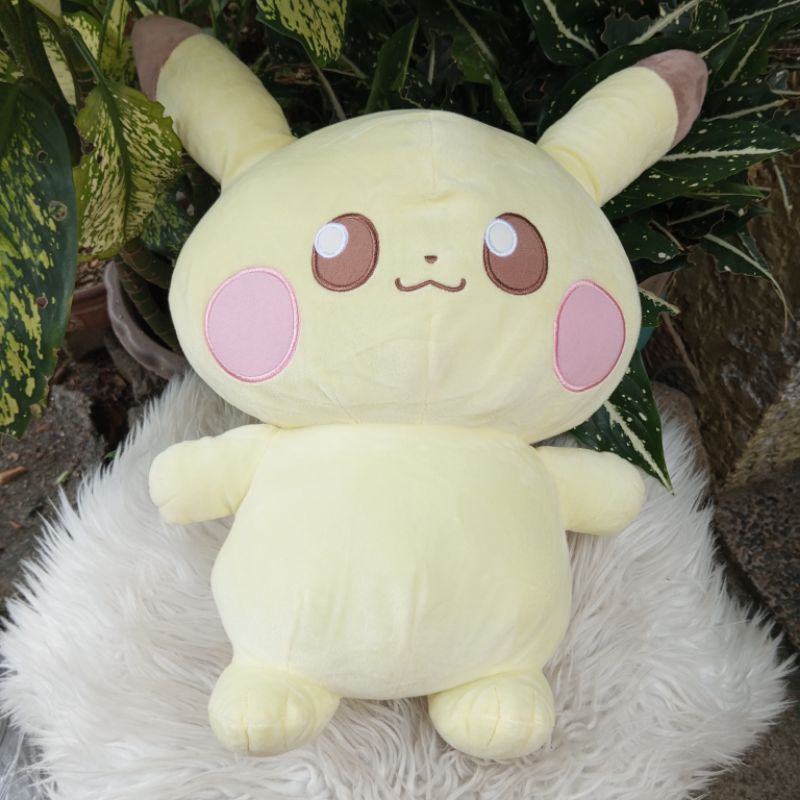 BANPRESTO Pokemon Peaceful Place PIKACHU Fluffy Plush Toy | Shopee ...