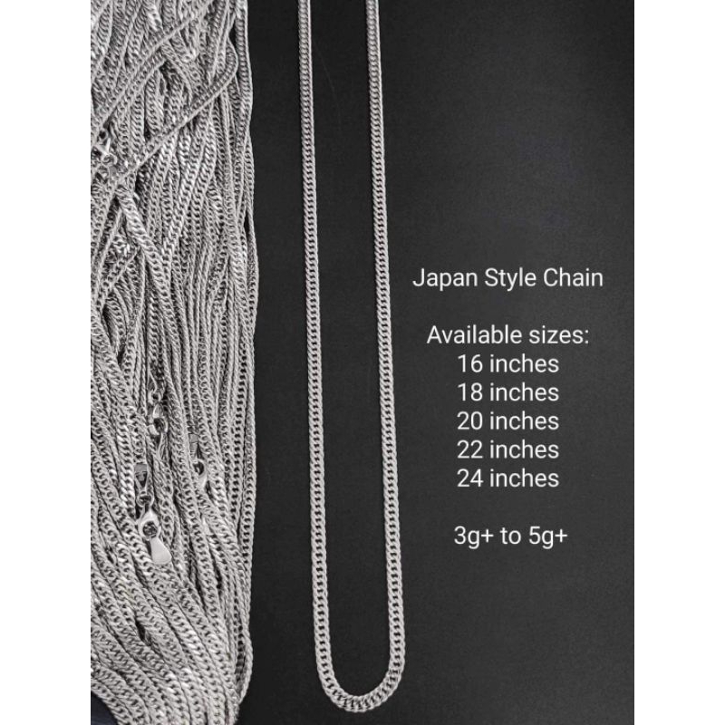 WHITEGOLD CHAIN 18K JAPAN GOLD PAWNABLE | Shopee Philippines