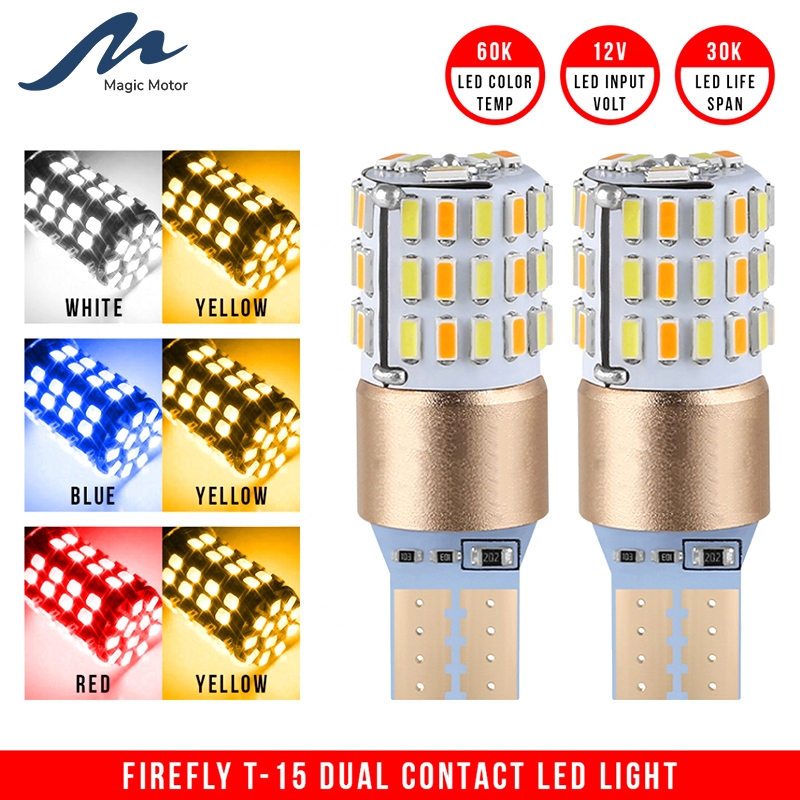Dual Contact LED Light Dual Mode T15 Signal Light Park Light Suitable ...