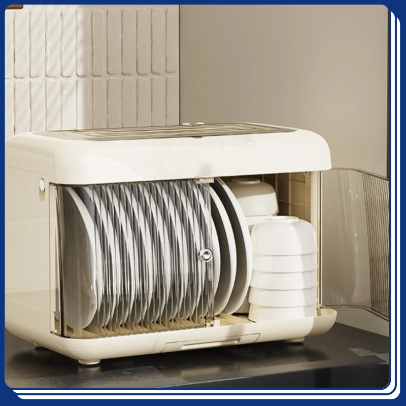 Foldable Plastic Dish Drainer Cabinet Aesthetic Dish Storage Dryer ...