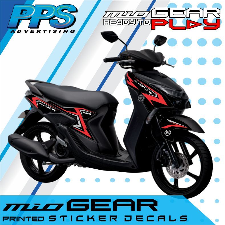 Yamaha Mio Gear Abstract Lining Design (ALD) Stock Decals | Shopee ...