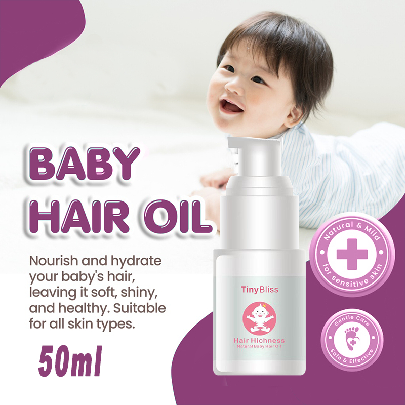 TinyBliss Baby Hair Highness Natural Baby Hair Oil 50ml | Shopee ...