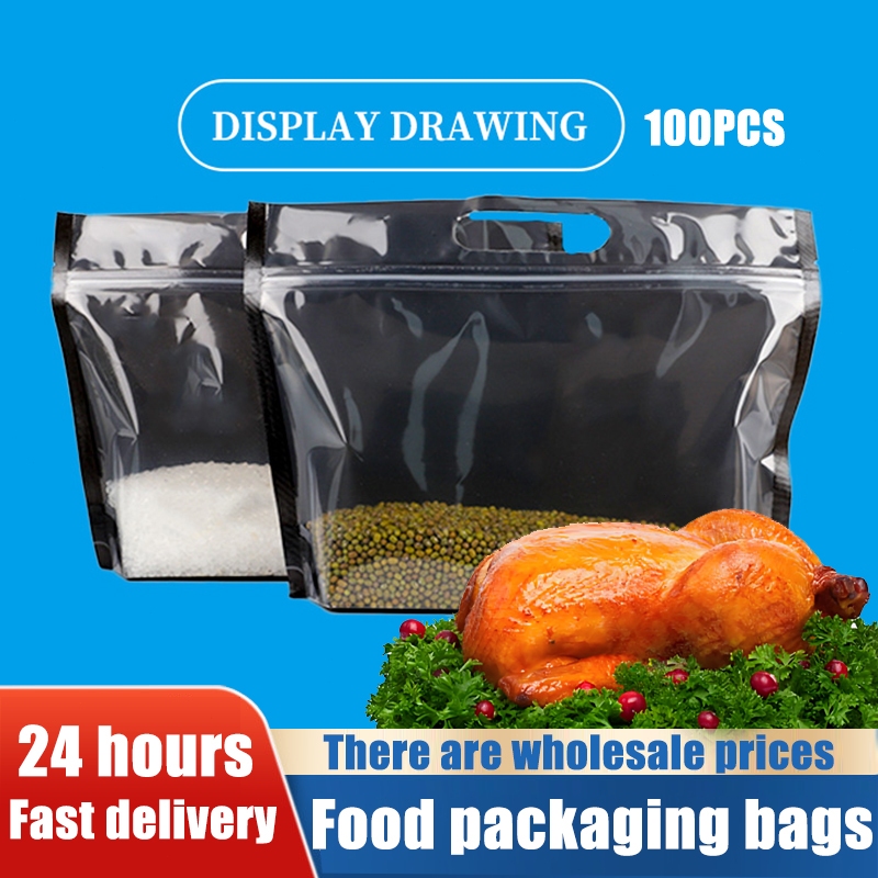 100pcs 30*21.5cm Whole Roasted Chicken Bag Ziplock Packaging Plastic ...