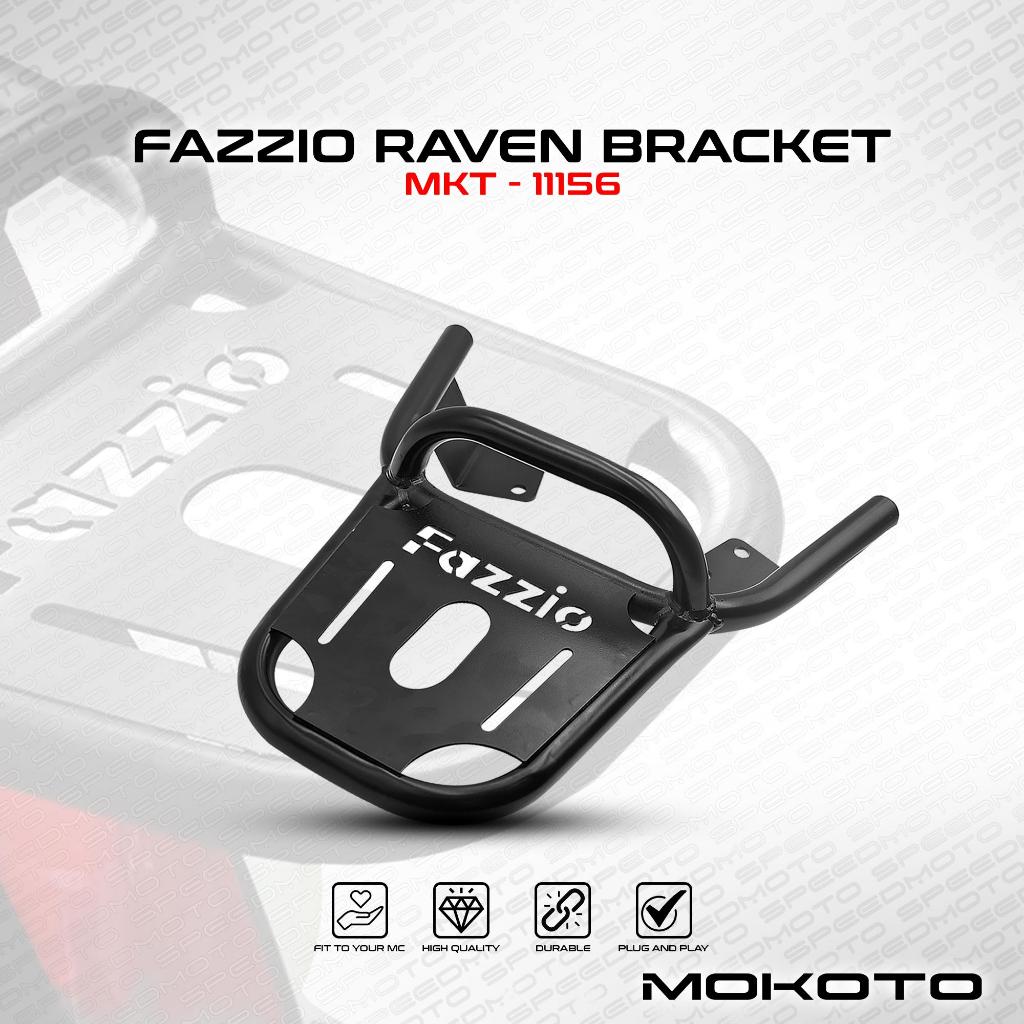 MOKOTO FAZZIO TOP BOX RAVEN BRACKET MKT-11156 BLACK HEAVY DUTY REAR ...