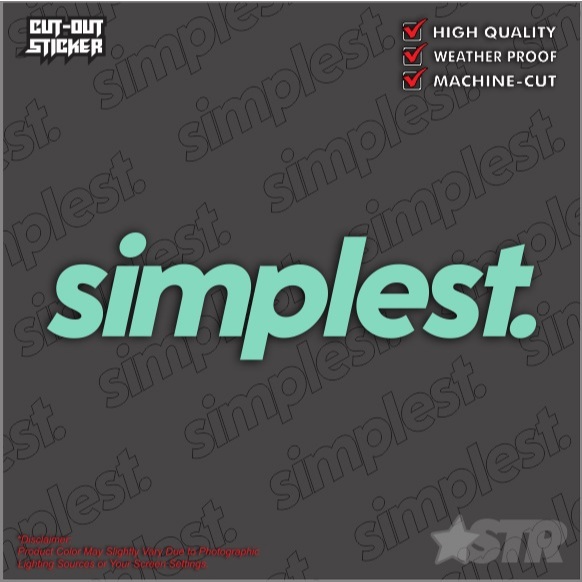 simplest Motorcycle Sticker Cut-out Waterproof | Shopee Philippines