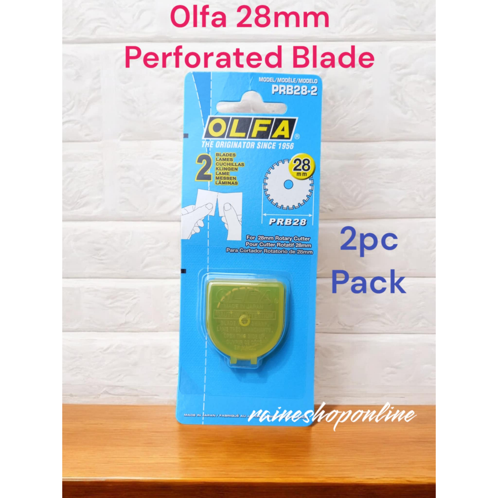 Olfa PRB28-2 Perforated Blade 28mm 2pc Pack for RTY-1/C Cutter | Shopee Philippines
