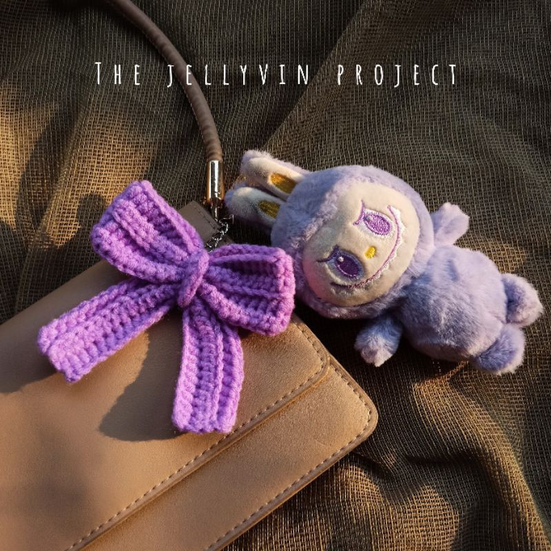 BOW CROCHET KEYCHAIN (BIG SIZE) (handmade) | Shopee Philippines
