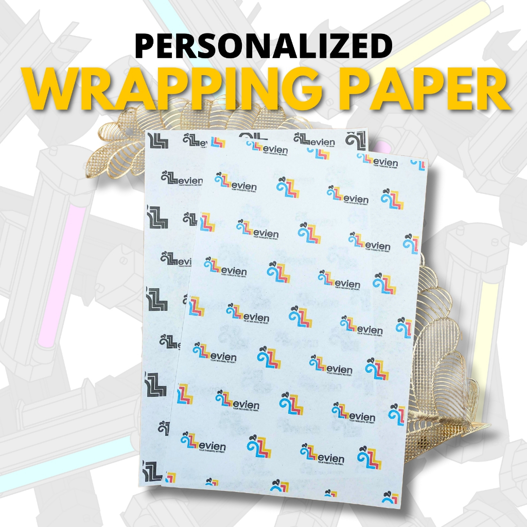 Levien Wrapper Customizable Print your Own Logo Wrapping paper for your ...