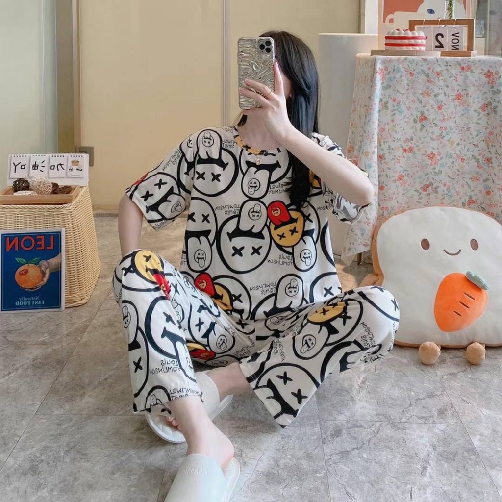 JF.TERNO PAJAMA DIRECT SUPPLIER ADULT TRENDY FASHION SCARLET COMFY ...