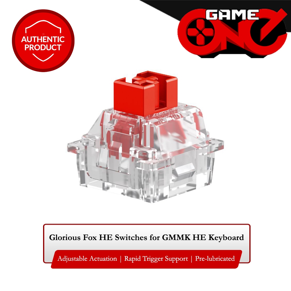 Glorious Fox HE Switches for GMMK HE Keyboard | Hall Effect | Rapid Trigger | Linear | 36pcs ...