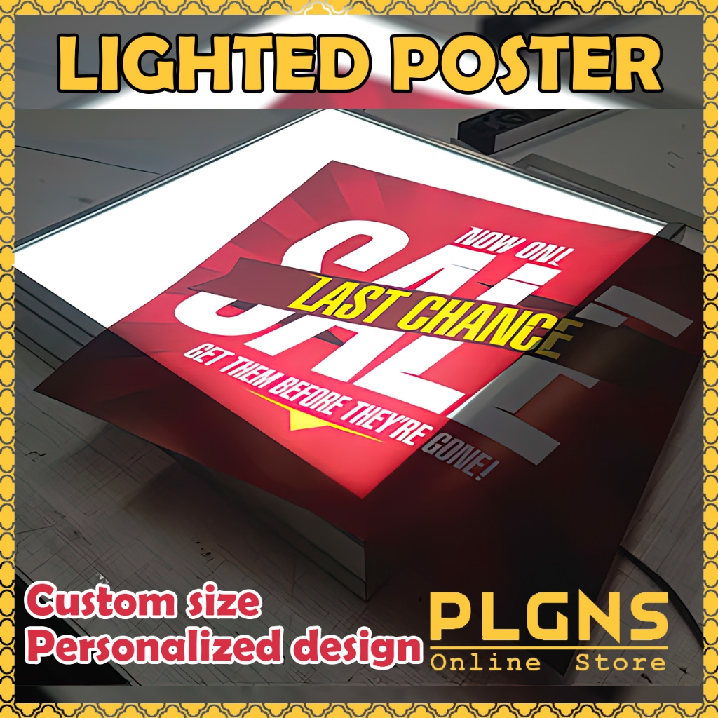 Lighted Poster | BACKLIT FILM | Poster for lighted signage Personalized ...