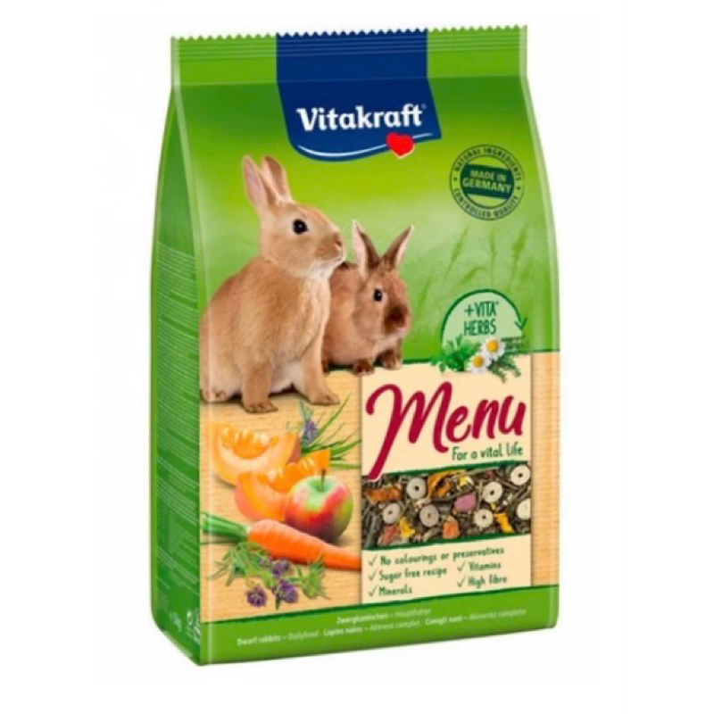 Vitakraft Menu Rabbit 1kg | Shopee Philippines