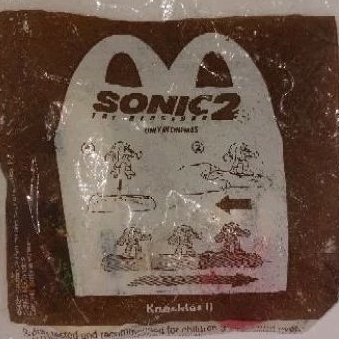 2022 Mcdonald's Happy Meal Sonic 2 The Hedgehog Knockles II Collectible ...