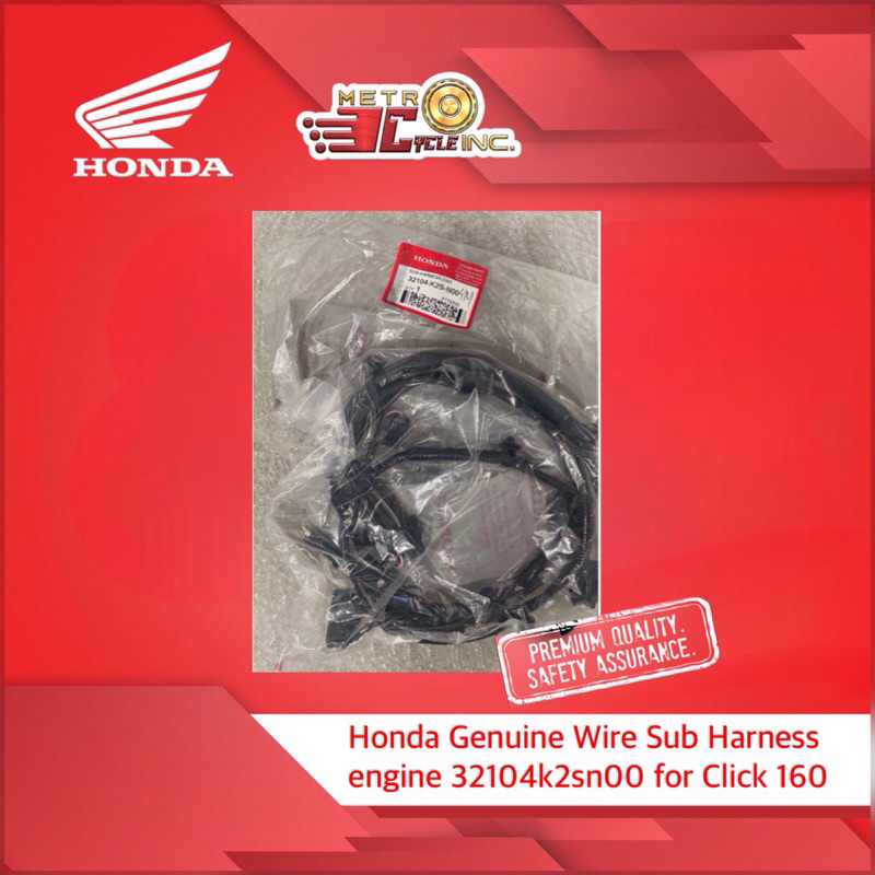 Honda Genuine Wire Sub Harness engine 32104k2sn00 for Click 160 ...
