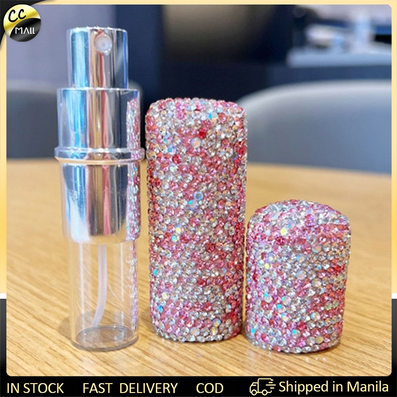 10ML Luxury Diamond-encrusted Perfume Spray Bottle Empty Refillable ...