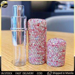 10ML Luxury Diamond-encrusted Perfume Spray Bottle Empty Refillable ...