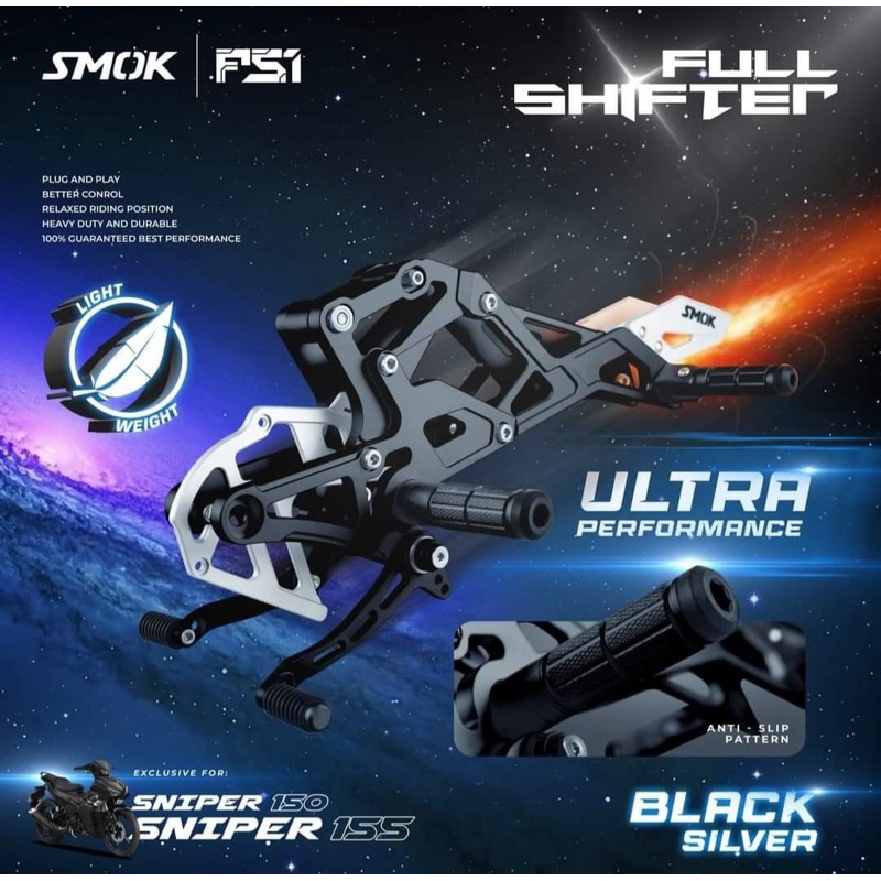 SMOK THAILAND ALLOY FULL SET SHIFTER FOR YAMAHA SNIPER 155 VVA / LC 150 ...