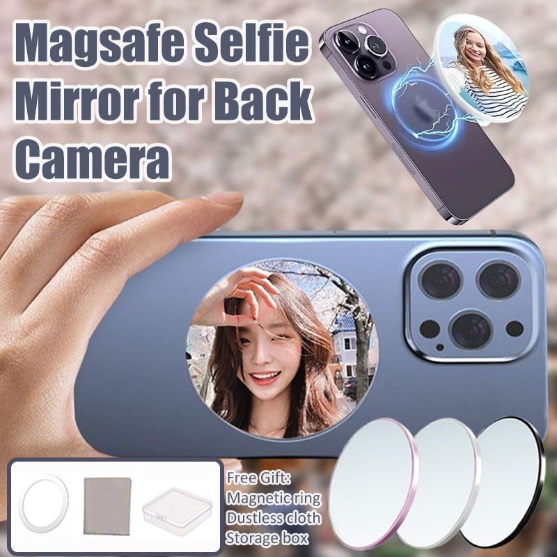 Magsafe Selfie Mirror for Back Camera Cell Phone Convex Mirror for All ...