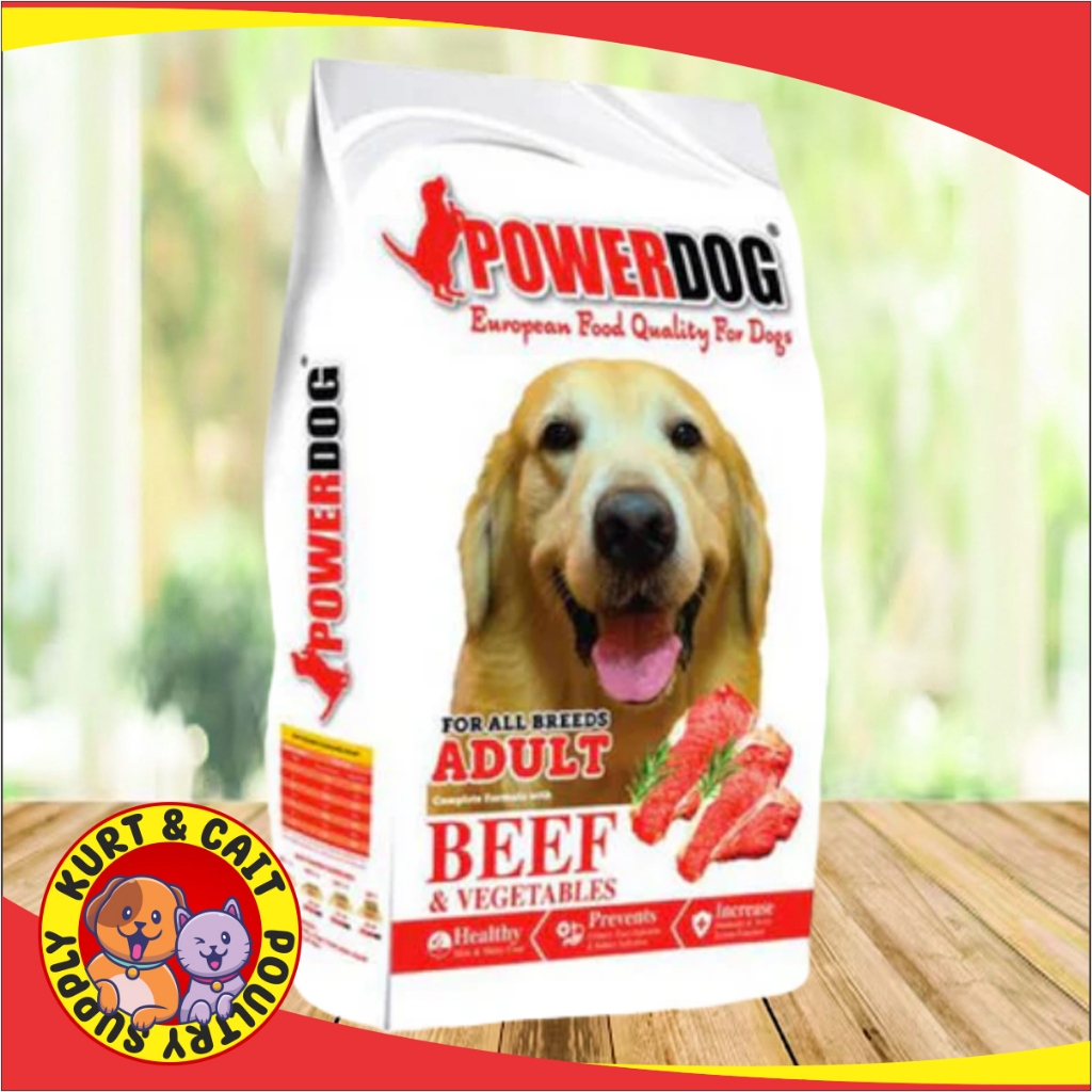 Power Dog Adult Beef & Vegetables 16KG Organic Halal Dry Dog Food ...