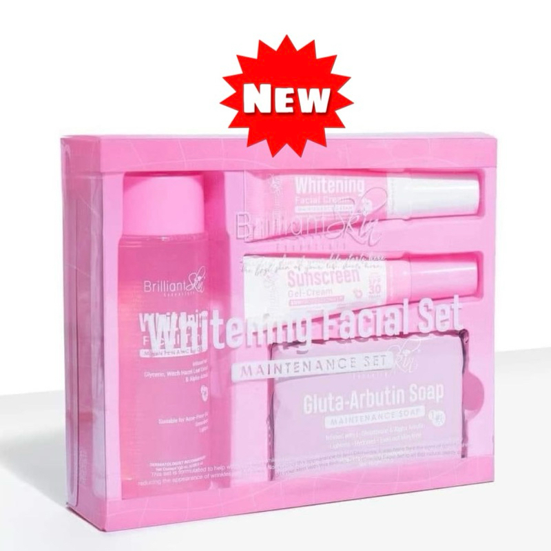 AUTHENTIC Brilliant Whitening Facial Set (Maintenance) | Shopee Philippines