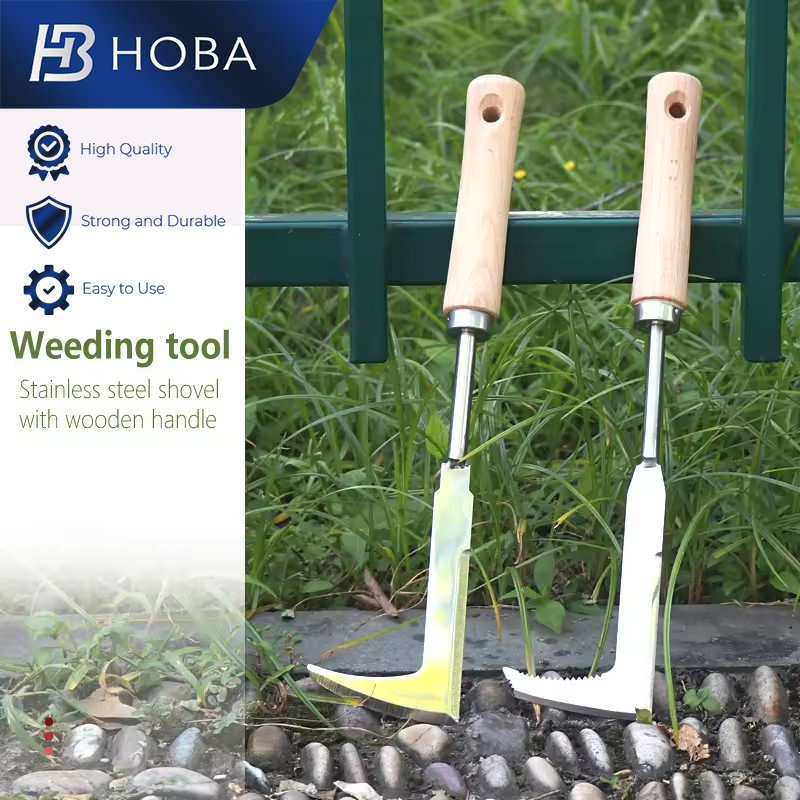 Hoba Garden Weeding Tool Weeding Puller L-Shaped Manual Crack Weeder ...