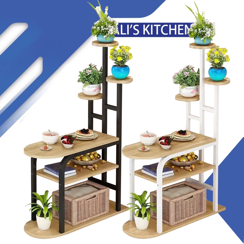 Multi-layer storage rack flower rack living room sofa side table tea ...