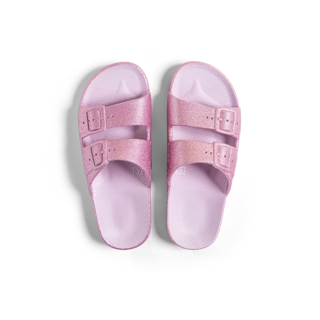 Freedom Moses Kids Isla Glitter Parma Comfortable Slides for Kids ...