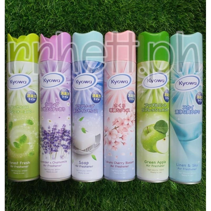 rrhett.ph KYOWA AEROSOL SPRAY APPLE LINEN SAKURA LAVENDER AQUA SOAP ...