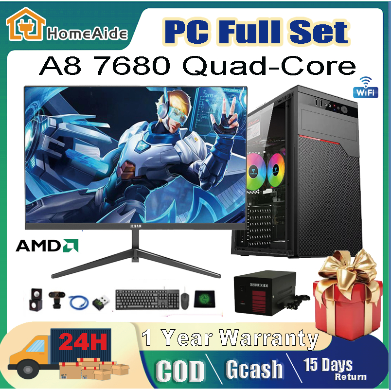 AMD A8 7680 Quad-core A6 7480 A4 6300 DDR4 16GB RAM + 512GB SSD PC Computer For Gaming Desktop ...