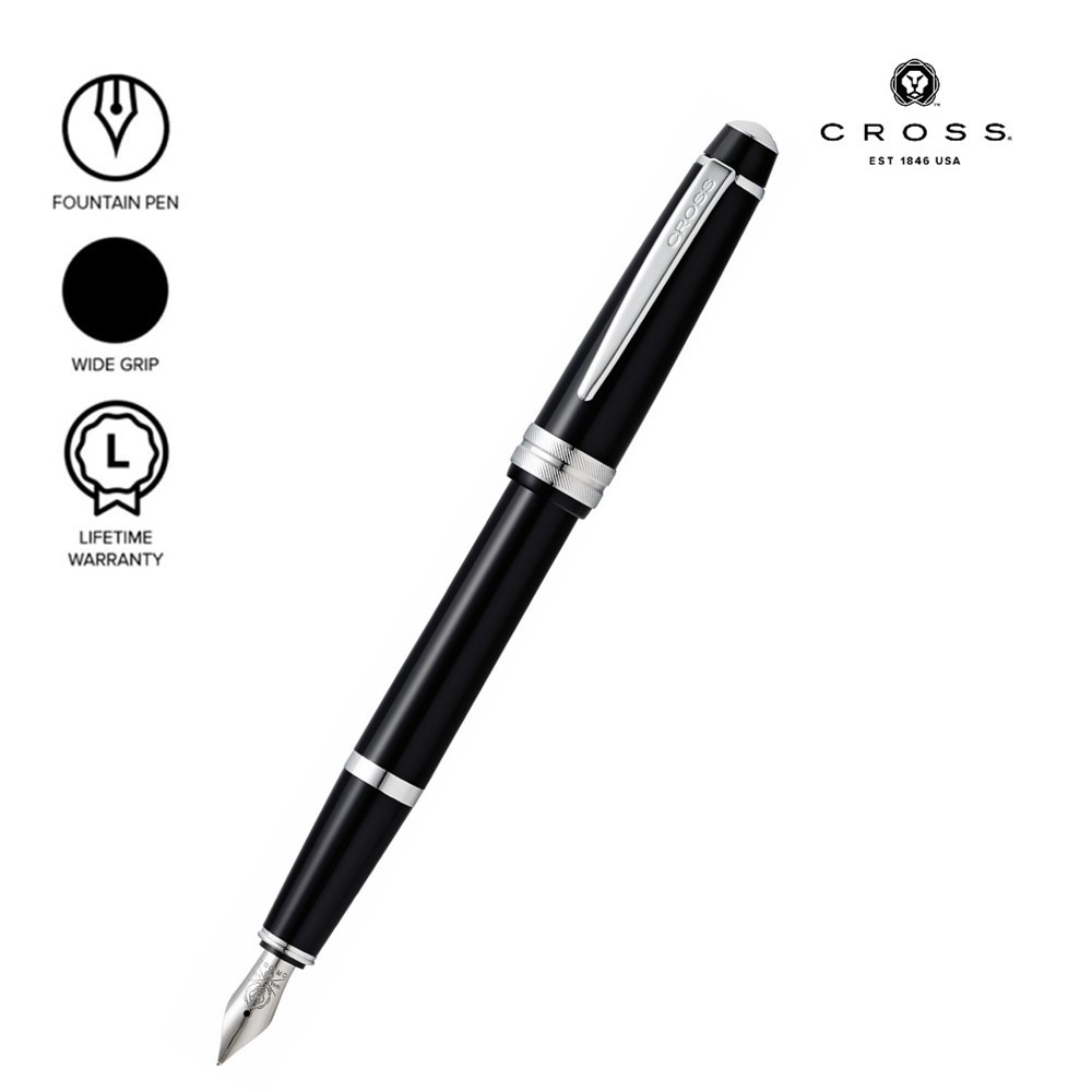 Cross Pens Bailey Light Black Fine Nib Fountain Pen Black CAT0746-1FS ...