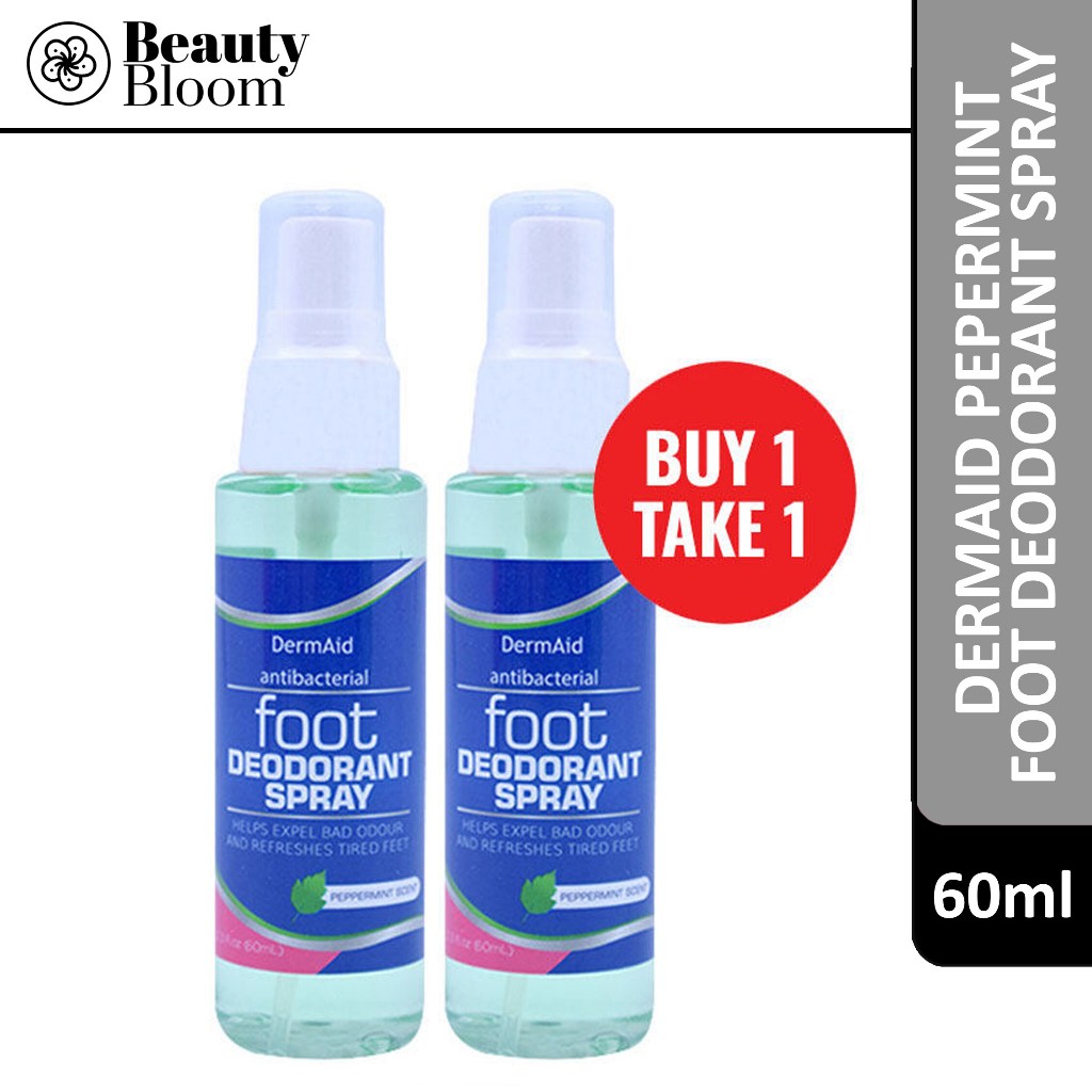 Dermaid Foot Deodorant Spray 60ml Peppermint Buy 1 Take 1 | Shopee ...