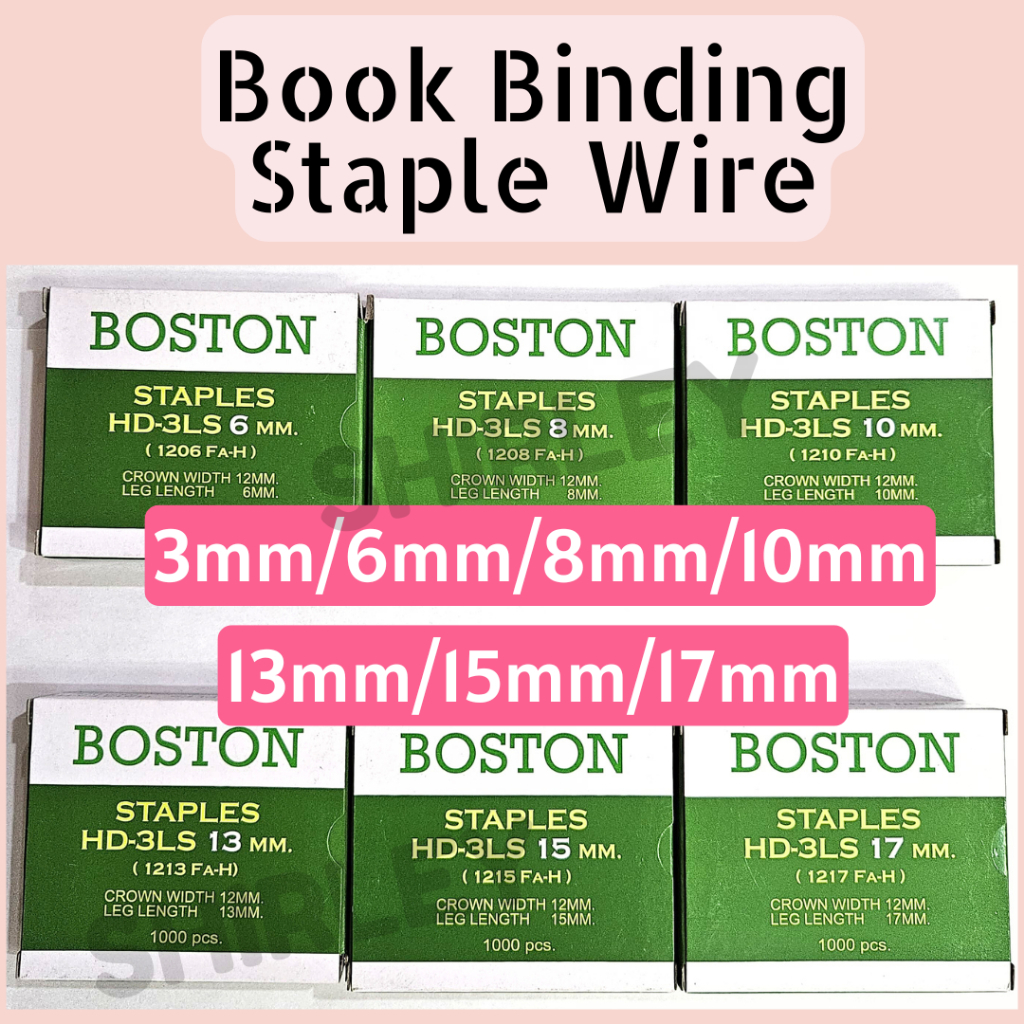 Heavy Duty Binding Staple Wire Boston Book Binding 6mm 8mm 10mm 13mm ...
