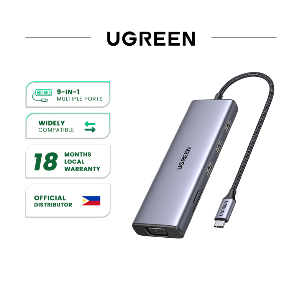 Ugreen USB-C 9-In-1 Multifunction Adapter (15cm) - PH | Shopee Philippines